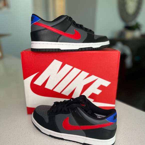 Nike | Shoes | Nike Dunk Low University Redblueblackgrey | Poshmark